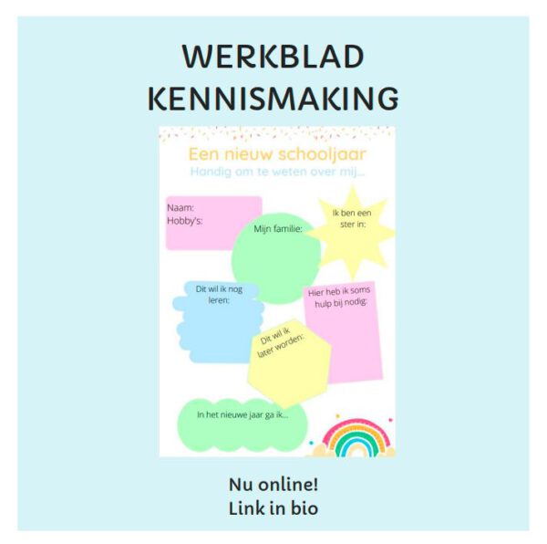 Kennismaking: een nieuw schooljaar